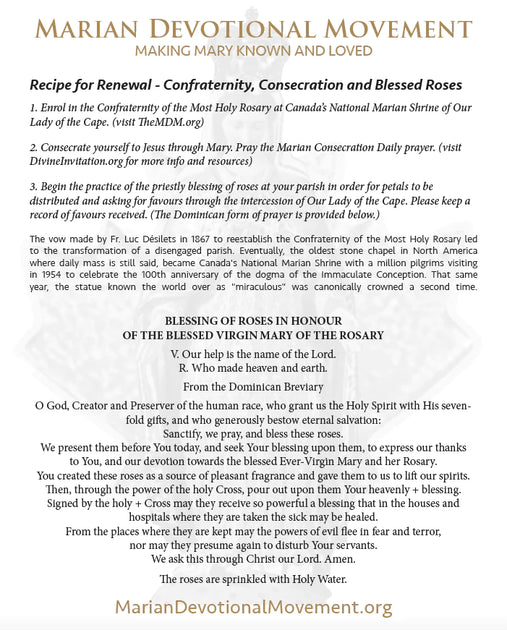 Rosary Confraternity Enrolment